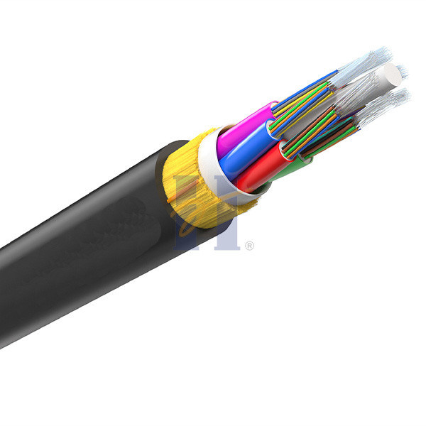 PBT Tube Aramid Yarn Outdoor Optical ADSS Fiber Cable 96 Core