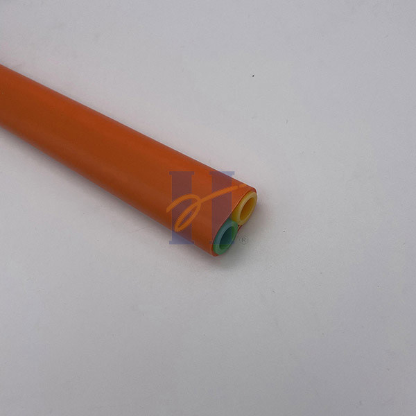 Two Ways 12/10mm HDPE Air Blown Fiber Microduct Orange Sheath For FTTH ...