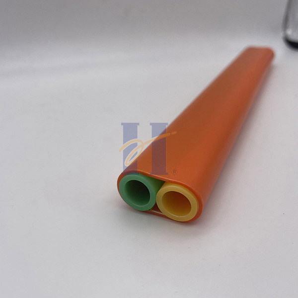 Two Ways 12/10mm HDPE Air Blown Fiber Microduct Orange Sheath For FTTH ...