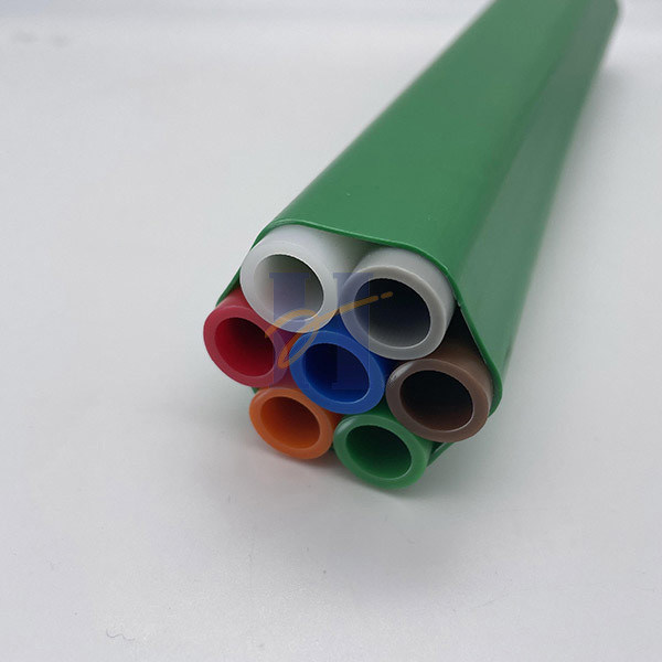 7 Ways 12/10mm HDPE Air Blown Fiber Microduct For Fiber Optic Cable ...