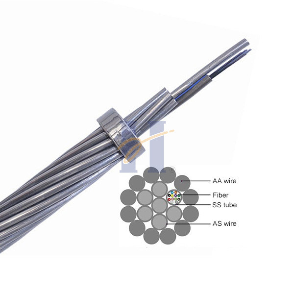 Outdoor OPGW Cable with 3.2mm SS Tube for High Voltage Power Transmission