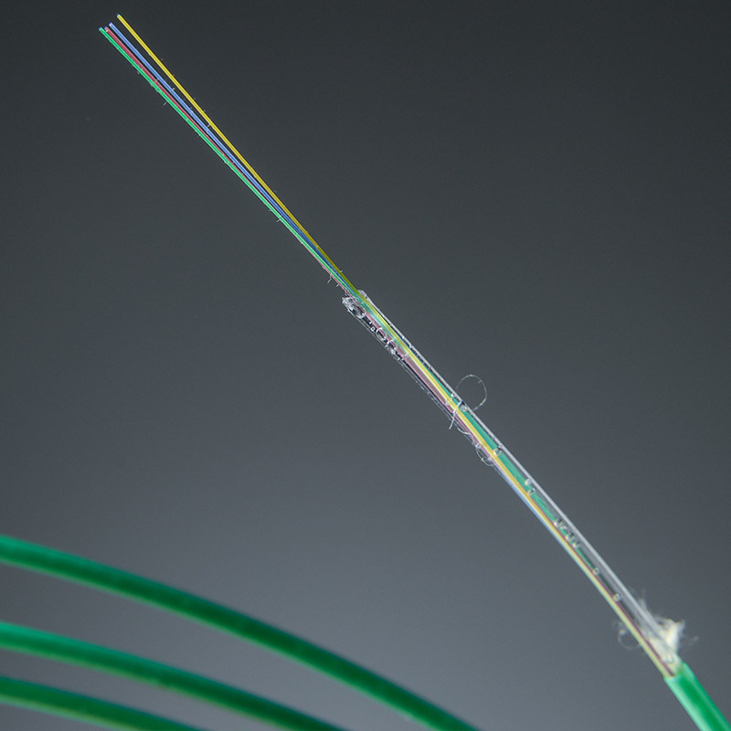 Real factory microduct 4 core G657A1 air blown fiber optic cable