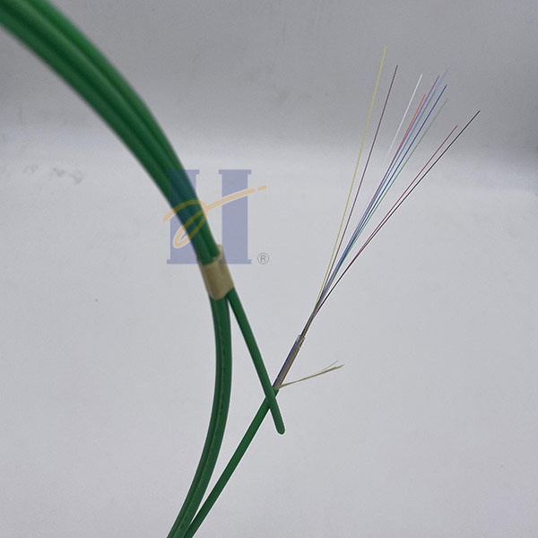 G657A1 24 Fiber Blown In FTTH Fiber Optic Cable Air Jetting