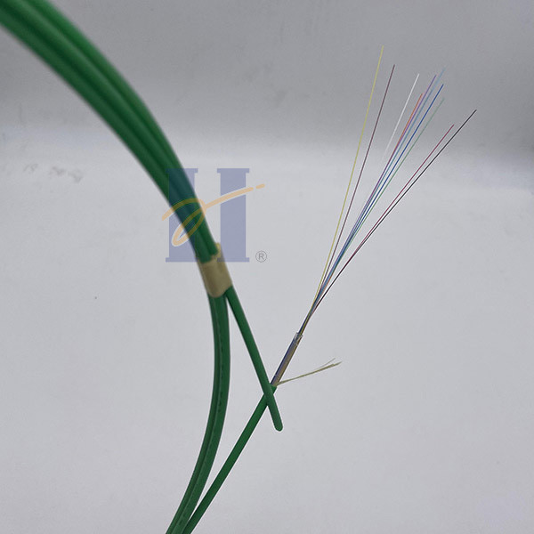 G657A1 24 Fiber Blown In FTTH Fiber Optic Cable Air Jetting