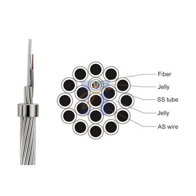 RTS 58KN OPGW Optical Ground Wire Cable On Power Transmission Lines