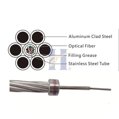 OPGW Optical Ground Wire ACS Wire G652D Fiber Optic Cable